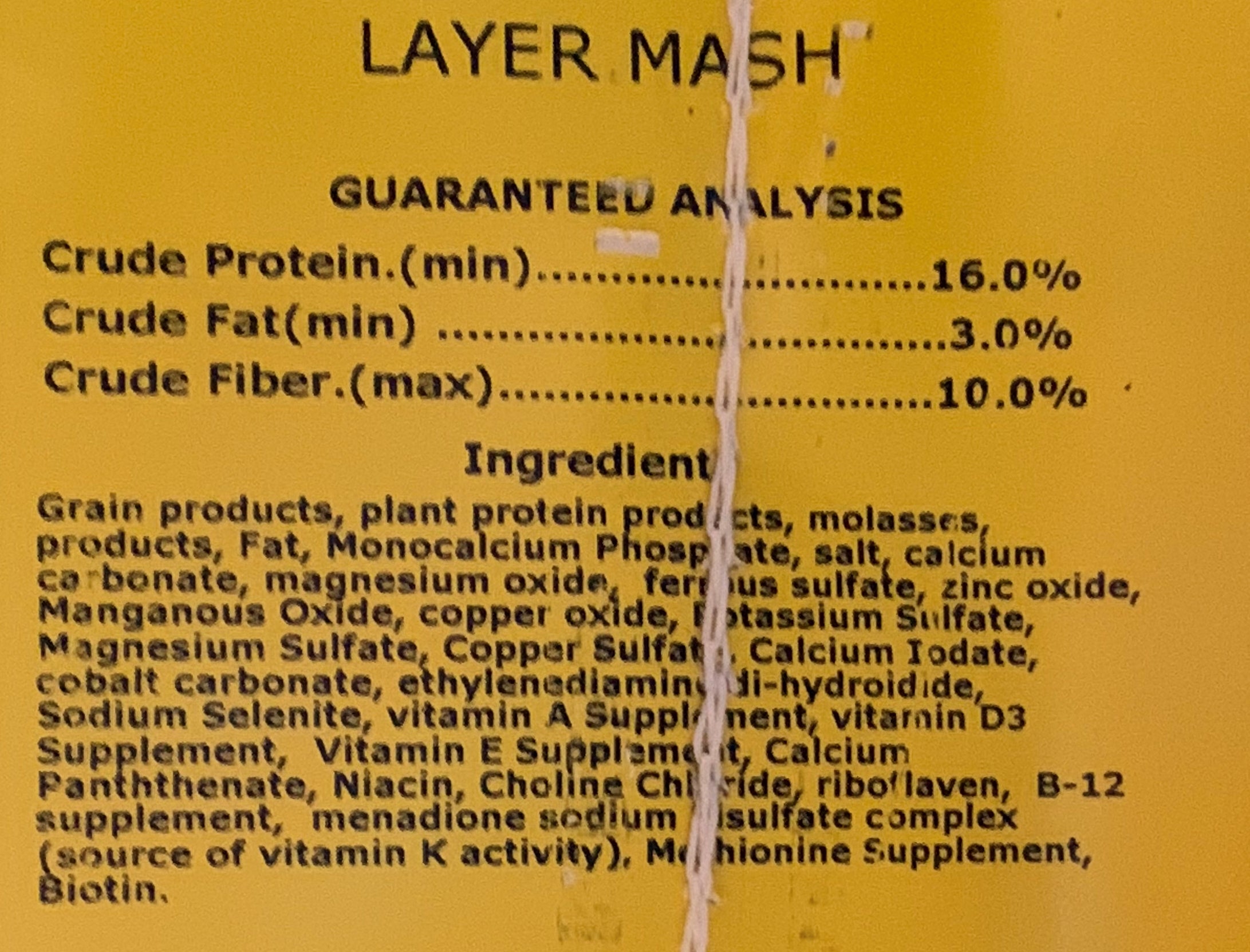 Layer Mash – The Mill at Smyrna